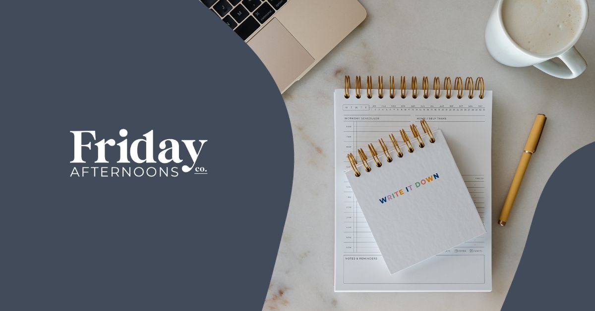 The Workday Planner – Friday Afternoons Co.