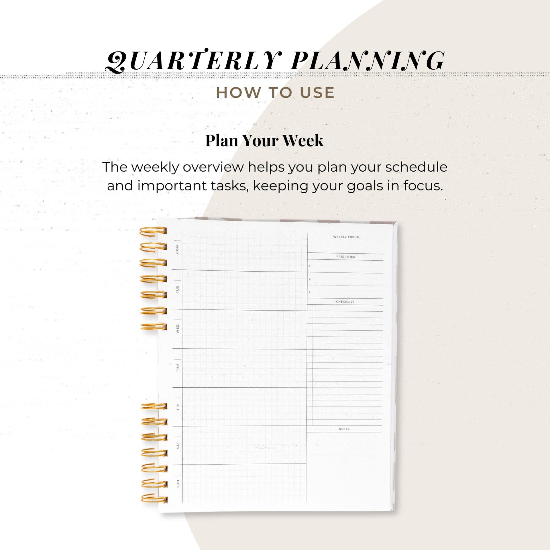 Quarterly Plans Collection | 90-Day Planner for Time Management ...